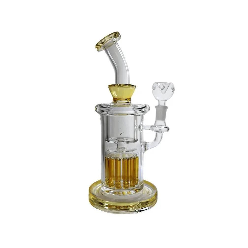 Bent Neck Tree Perc Color Water Pipe Smokemega