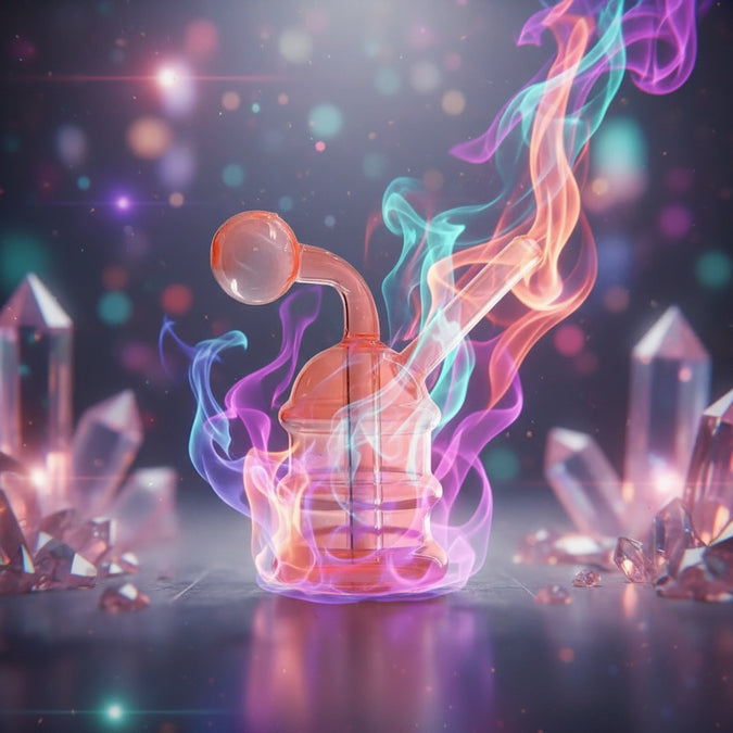 Mini DAB Oil Rigs Internal Comb Perc Glass Oil Burner - SmokeMEGA